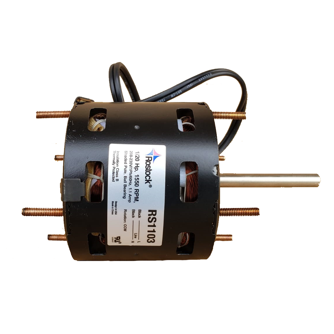 ROSTOCK - SHADE POLE FAN MOTOR 1/20...(RS1103) | Rivervass Georgia LLC